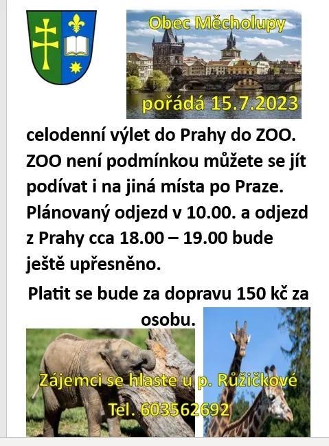 ZOO Praha - Oficiální stránky obce Měcholupy